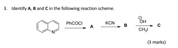 SOLVED: Identify A, B, and C in the following reaction scheme. PhCOCl ...