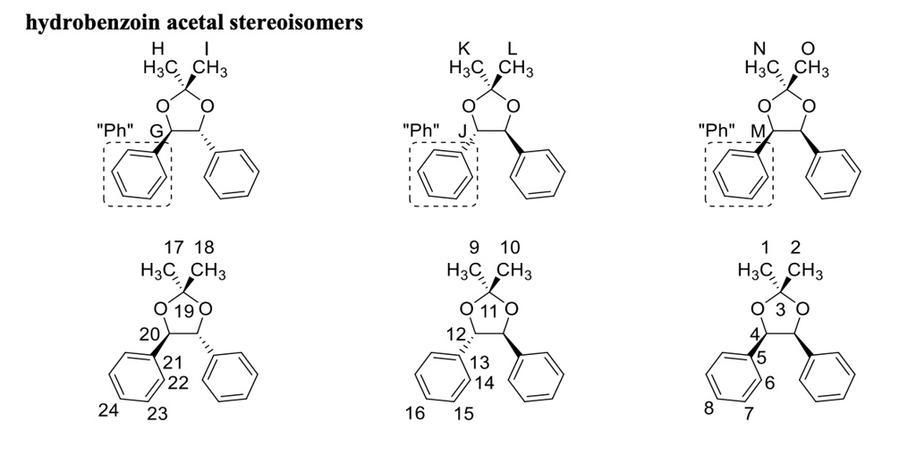 hydrobenzoin acetal stereoisomers hzc ch3 n h3c ch3 h3c ch3 ph ph ph 17 ...