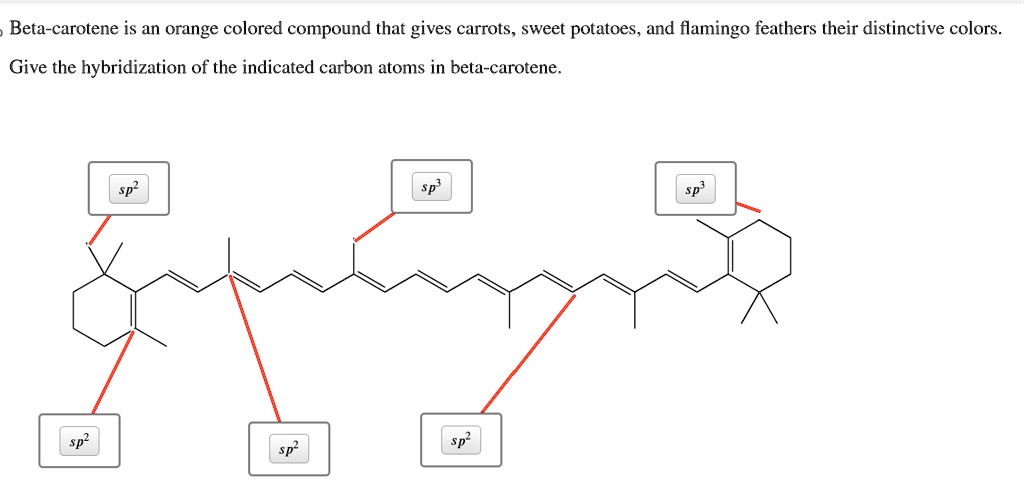 Beta-carotene is an orange colored compound that gives carrots, sweet ...