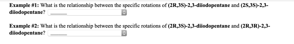 Example #1: What is the relationship between the specific...