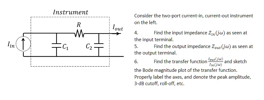 Instrument Consider the two-port current-in, current-out instrument on ...