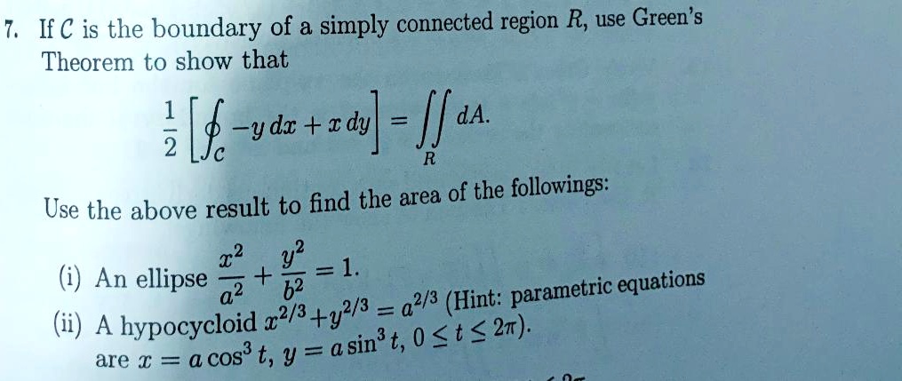 SOLVED: If â‚¬ is the boundary of a simply connected region R, use ...