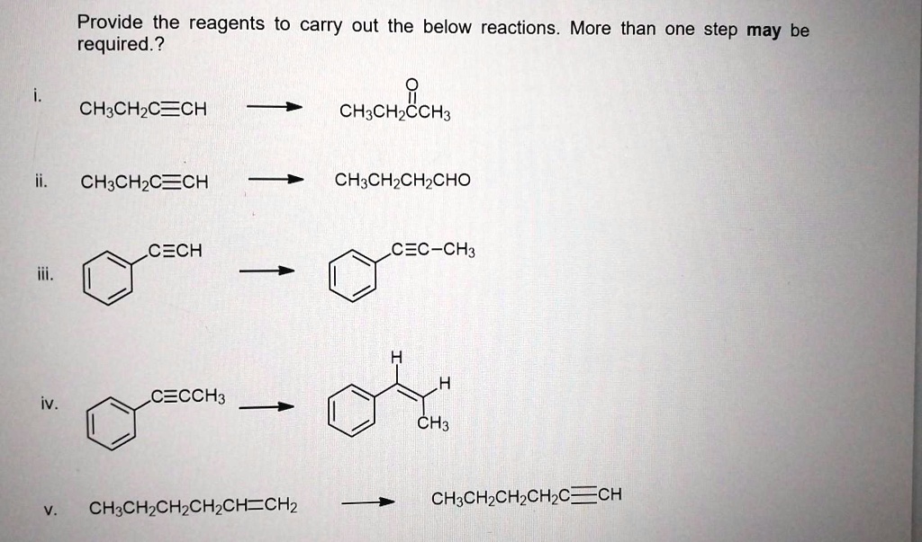 SOLVED: i. CH3CH2CCH CH3CH2CCH3 ii. CH3CH2CCH CH3CH2CH2CHO CH3CH2CH ...