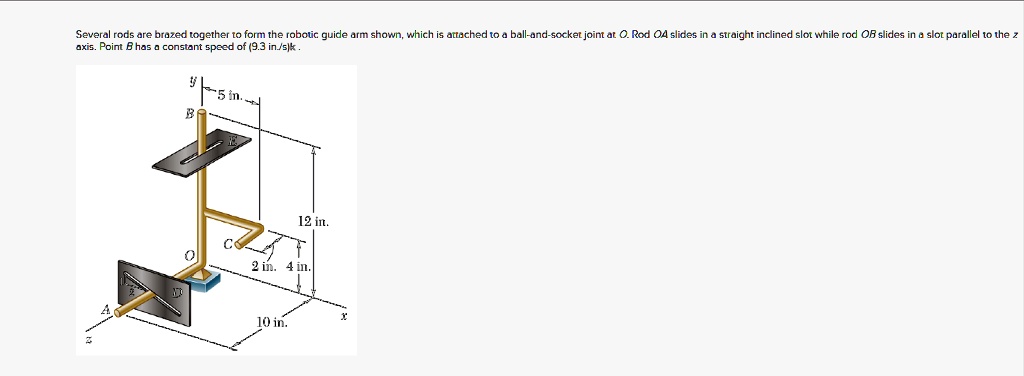 Several rods are brazed together to form the robotic guide arm shown ...