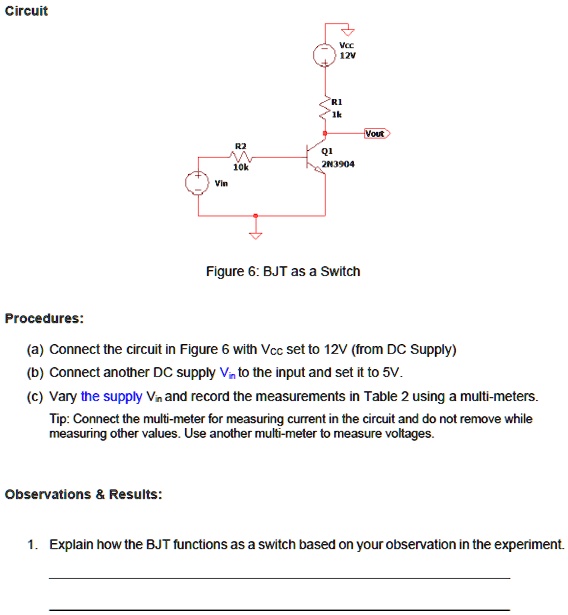 Bjt As A Switch at Roy Bush blog