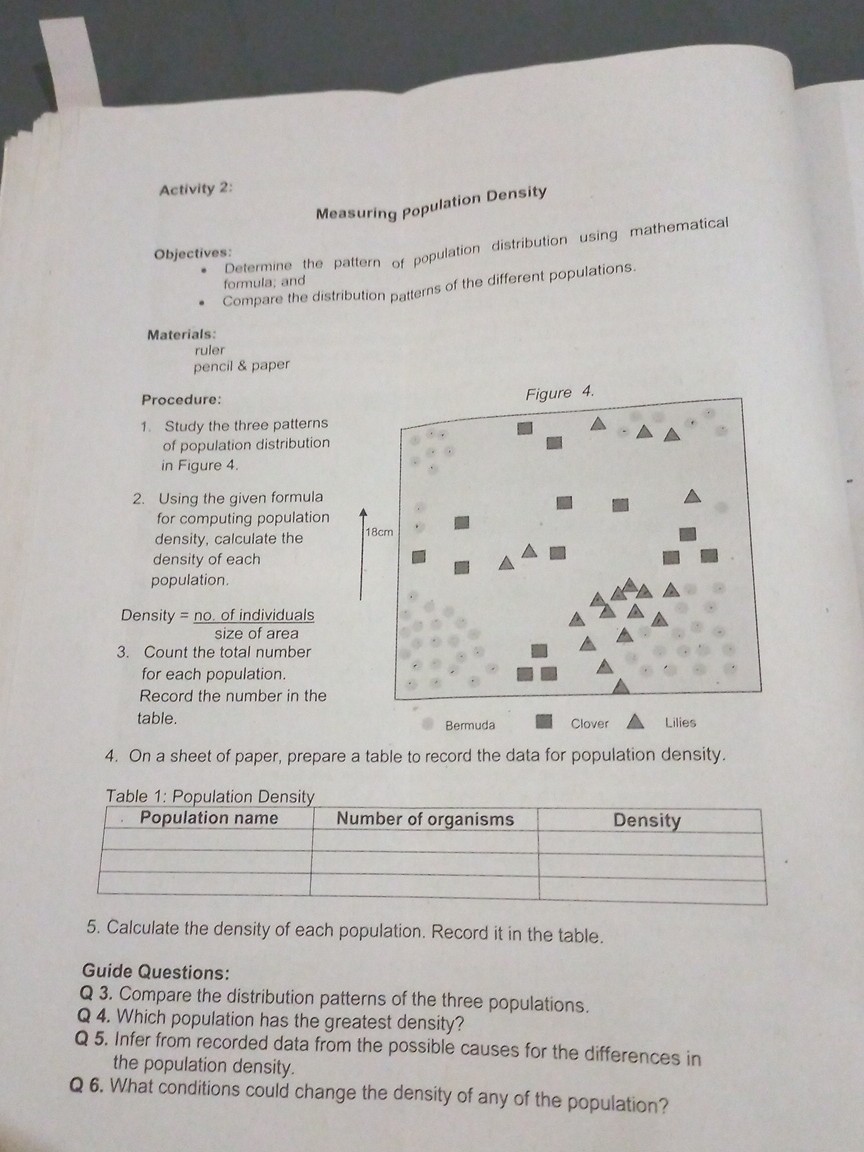 activity 2 measuring population density objectives determine the ...