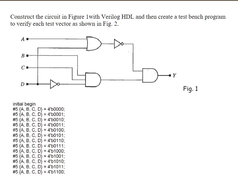 How Do I Program This Circuit Into Verilog Construct The Circuit In Figure 1with Verilog Hdl And