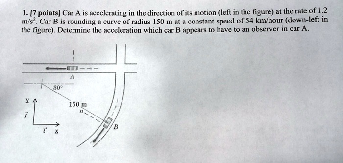 1 7 points car a is accelerating in the direction of its motion left in ...