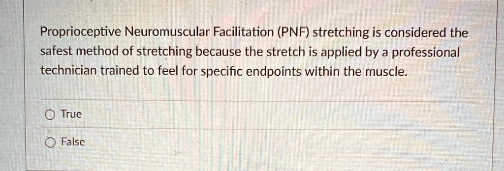 proprioceptive neuromuscular facilitation pnf stretching is considered ...