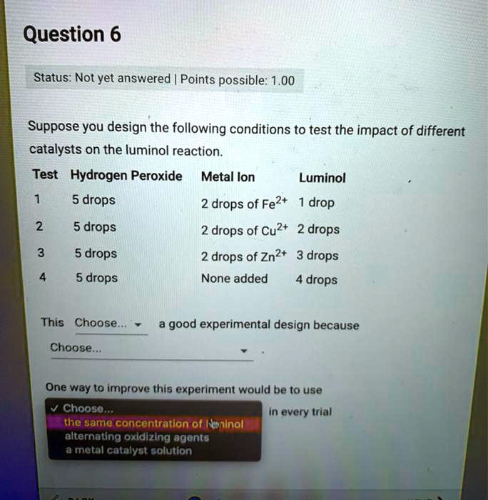 question 6 status not yet answered points possible 100 suppose you design the following ...