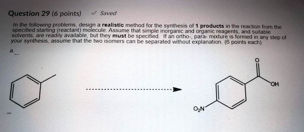 SOLVED:Question 29 (6 points) Saved In the following problems,design a ...