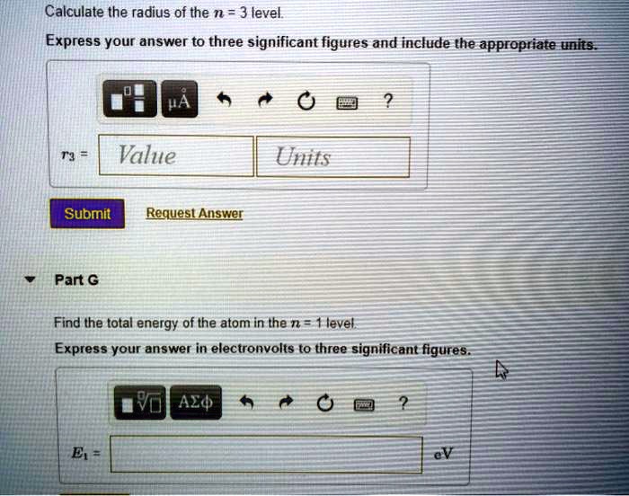 SOLVED: Calculate the radius of the n = 3 level Express your answer to ...