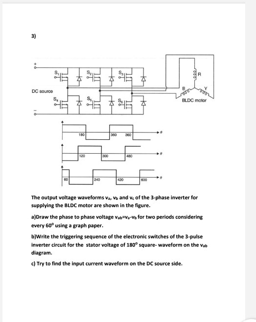 Solved Dc Source Ldcmo10 The Output Voltage Waveforms Va Vb And Vc 7820