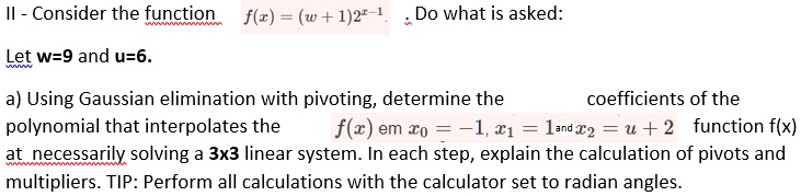 SOLVED: Consider the function f(z) = (w +1)25 Do what is asked: Let W=9 ...