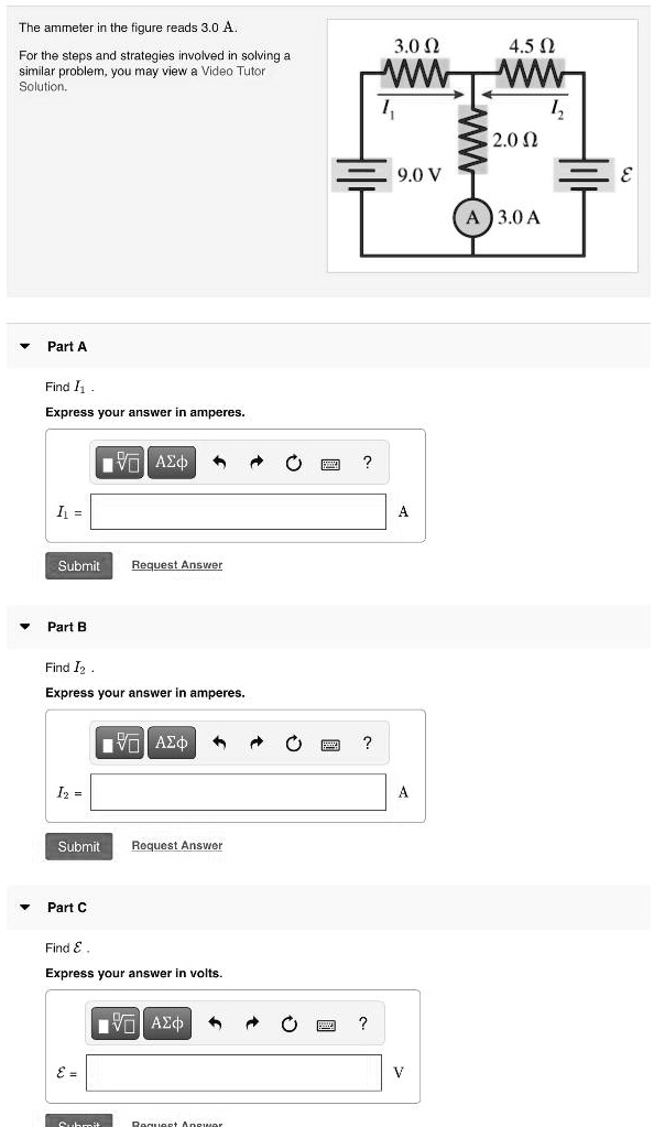 SOLVED: The ammeter in the figure reads 3.0 A. For the steps and strategies involved in solving ...