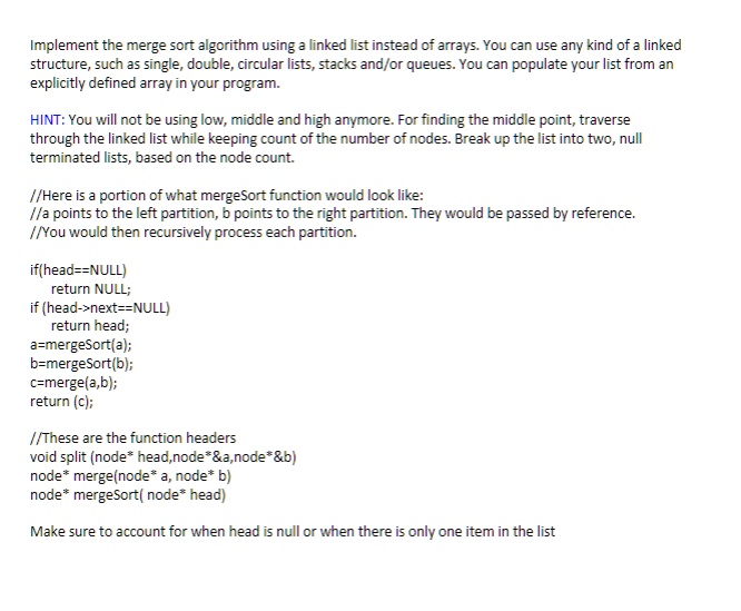 Solved In Java Programming Please Include The Steps Of How Each Function Works Implement The