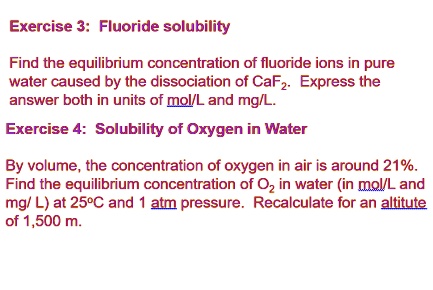exercise 3fluoride solubility find the equilibrium concentration of ...