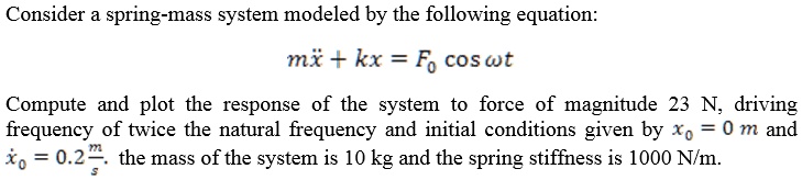 SOLVED: A machine tool, having a mass of m = 1000 kg and a mass moment ...