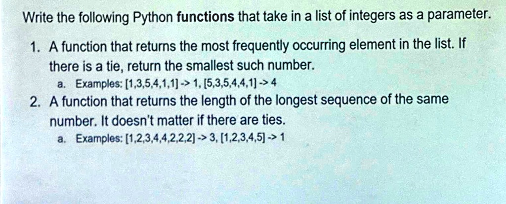 In Simple Terms Please Im Just Starting Out In Python Write The Following Python Functions That 4021