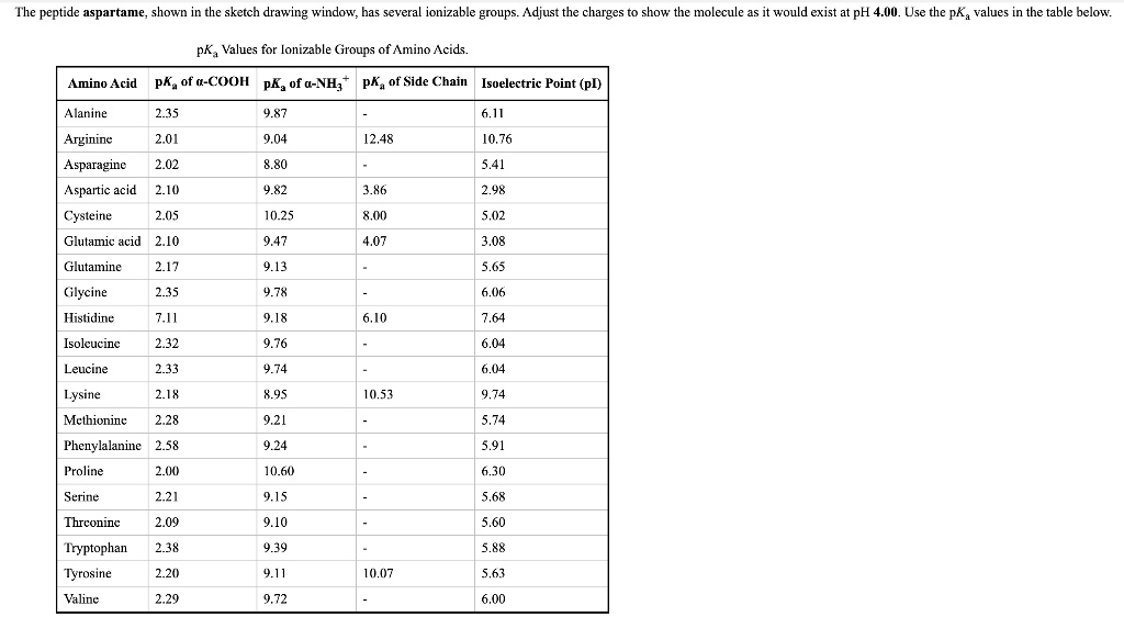 SOLVED: The peptide aspartame shown sketch drawing window nas severin ...