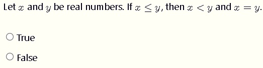 SOLVED: Let x and y be real numbers. If x