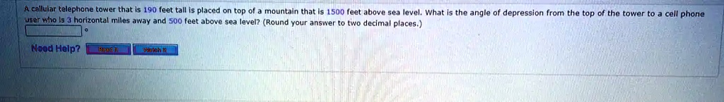 A calluiar telephone tower that is 190 feet tall is placed on top of a ...