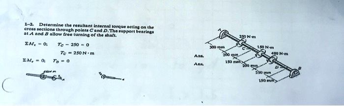 SOLVED: Determine the resultant internal torque acting on the cross ...