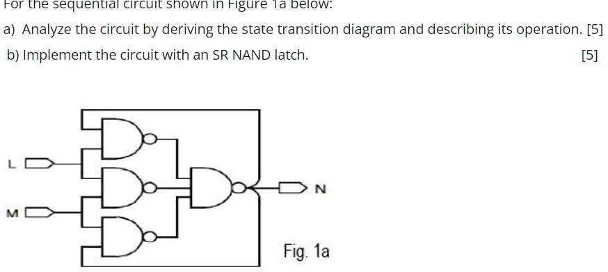 SOLVED: For the sequential circuit shown in Figure 1a below: a) Analyze the circuit by deriving ...