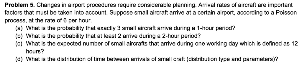 problem 5 changes in airport procedures require considerable planning ...