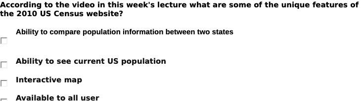 According to the video in this week's lecture what are some of the ...