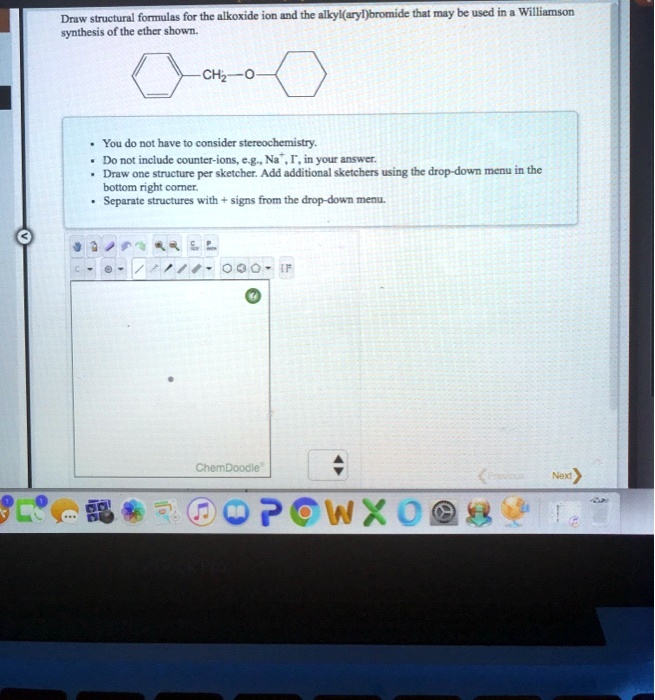 SOLVED: Draw structural formulas for the alkoxide ion and the alkyl ...
