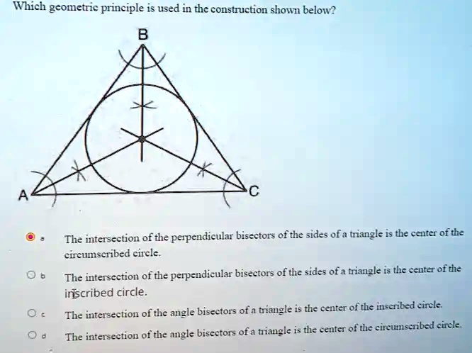 which geometric principle is used in the construction show below thc ...