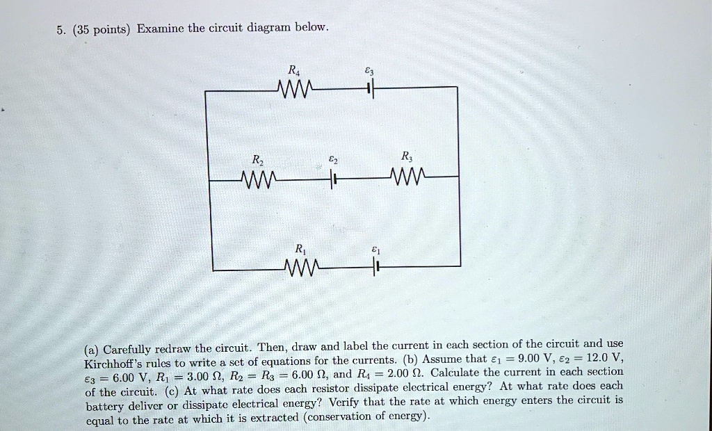 [GET ANSWER] 35 points examnine the circuit diagram below carefully ...