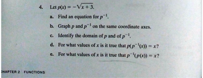 SOLVED: Let Plx) S-V+3 Find an equation for p Graph p and p 'on the ...