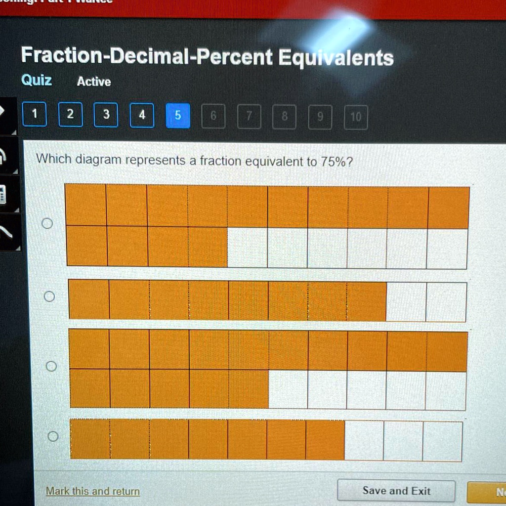 Fraction-Decimal-Percent Equivalents Quiz Active 1 2 3 4 5 6 7 8 9 10 ...