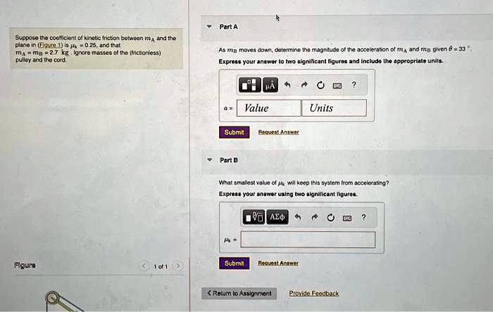 texts solve for a and b part a suppose the coefficient of kinetic ...