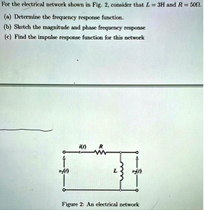 for the electrical network shown in fig 2 consider that l3h and r50omega a determine the ...