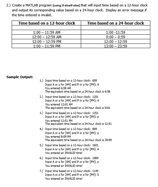 VIDEO solution: 2.) Create a MATLAB program (using if-elseif-else) that ...