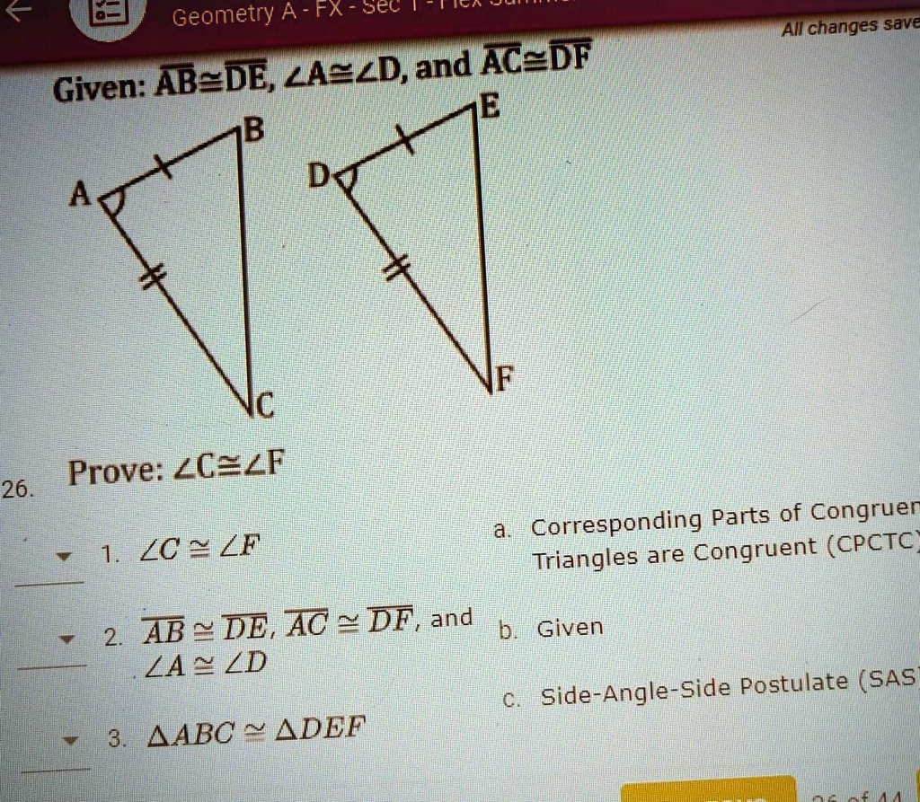SOLVED: 'given AB= DE