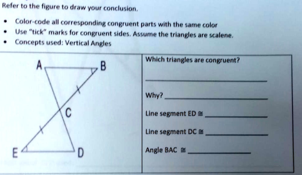 SOLVED: Refer to the: Opure to drAW vour conc luston. Color code all ...