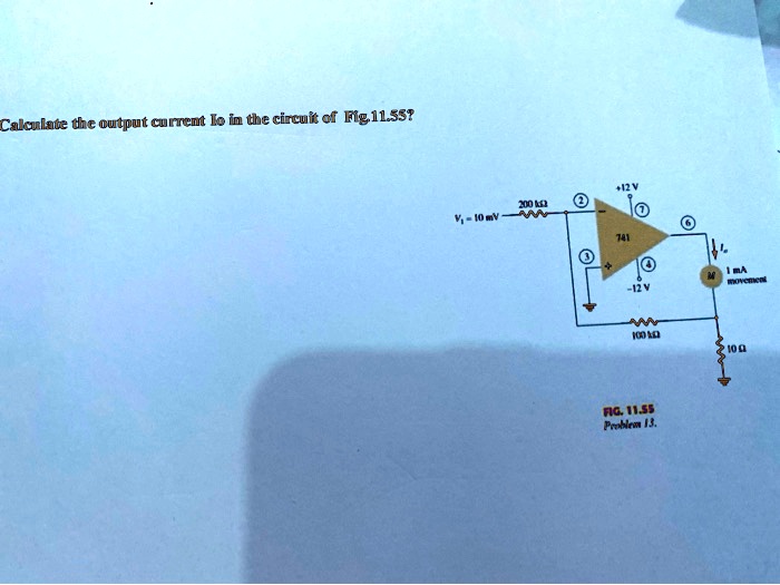 SOLVED: Calculate the output current Io in the circuit of Fig. 11.55 ... SOLVED: Calculate the output current Io in the circuit of Fig. 11.55 ...