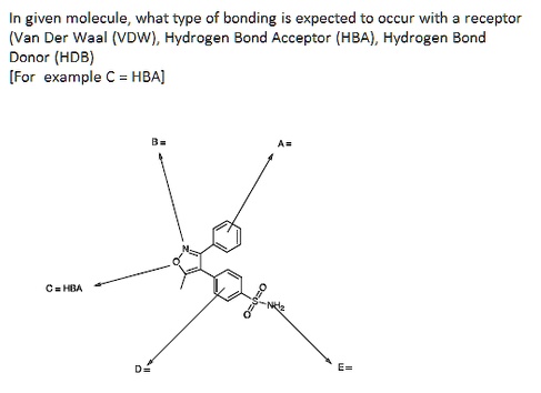 SOLVED: In the given molecule, what type of bonding is expected to ...