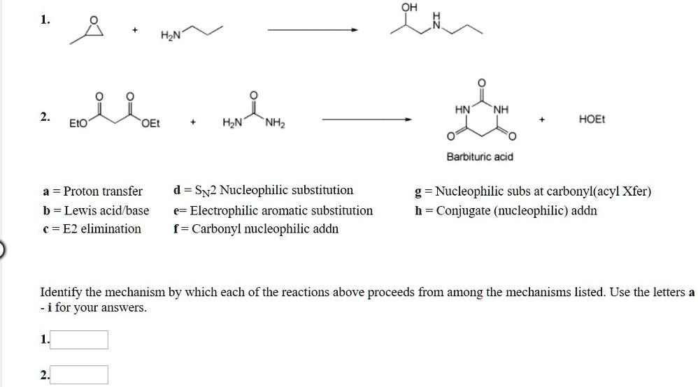 1. H2N 2. BIOLIOEL. HINING Eto + a = Proton transfer b = Lewis acid ...
