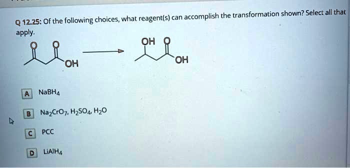 SOLVED: Can you accomplish the transformation shown? Select all that ...