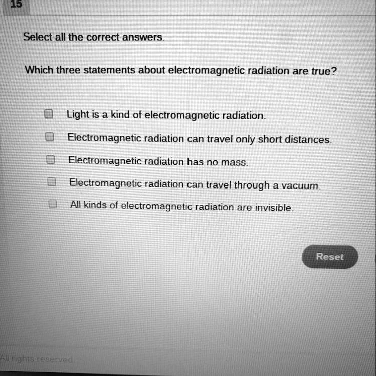 True or false electromagnetic radiation cannot travel through a vacuum ...
