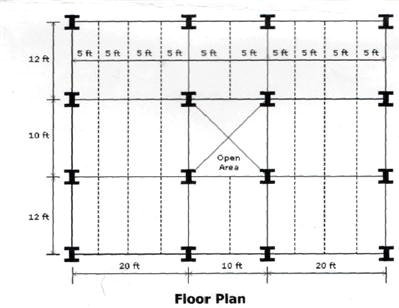 SOLVED: Compute the load transferred from beams and girders to various ...