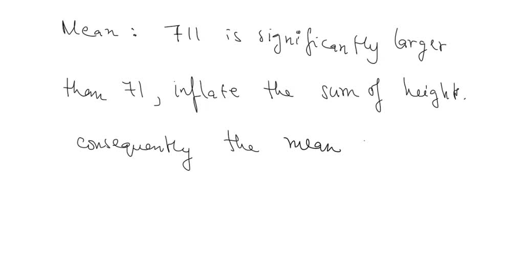 A classroom of students has their heights measured (in inches) for a ...