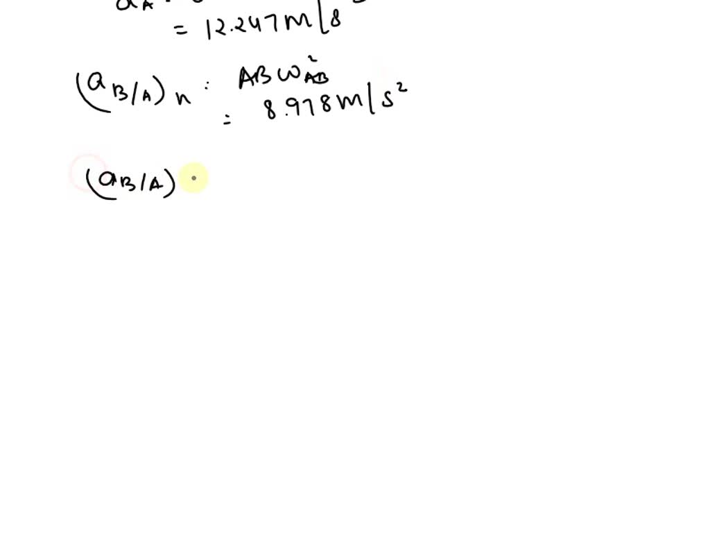 SOLVED: The crank OA rotates in the vertical plane with a constant ...