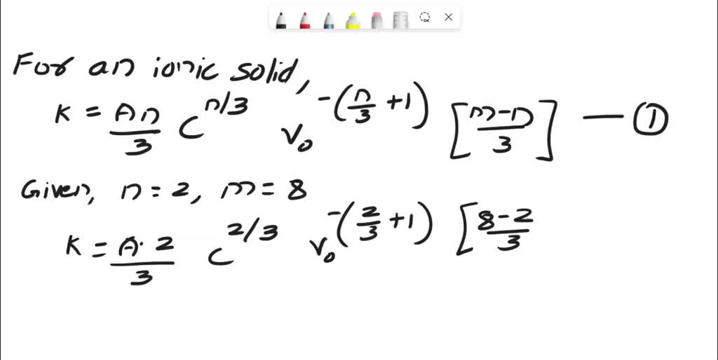 Solved Bulk Modulus For An Ionic Solid Where N 2 And M 8 The Bulk Modulus K Can Be Shown