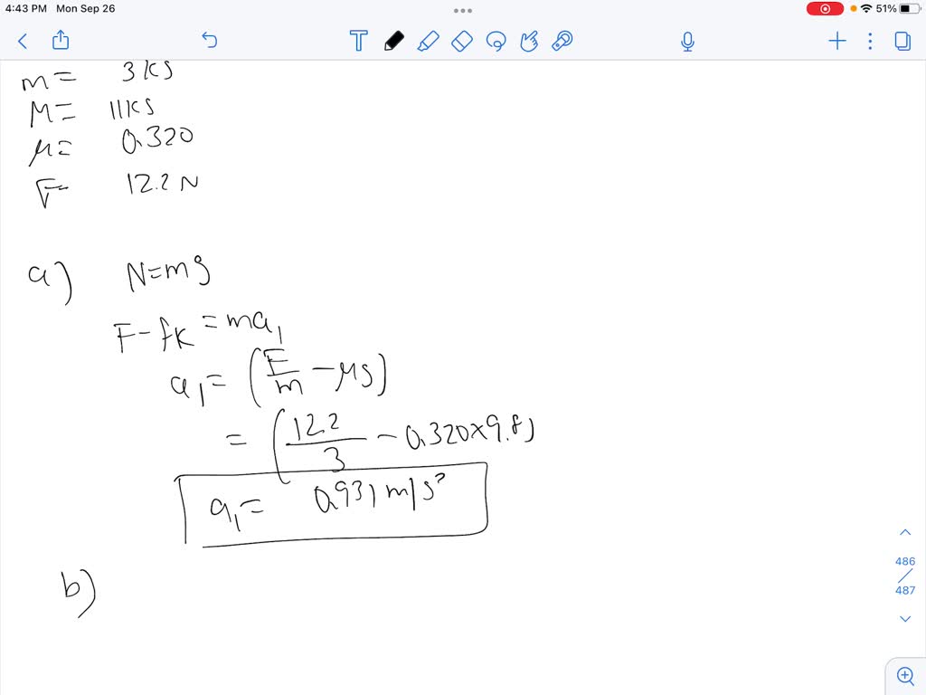 SOLVED: A block of mass ð ‘š = 3.0 kg is at rest on a larger block of mass ð ‘€ = 11.0 kg as ...